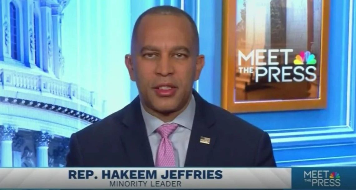 House Minority Leader Hakeem Jeffries Says GOP RINOs Are Working Deal ...