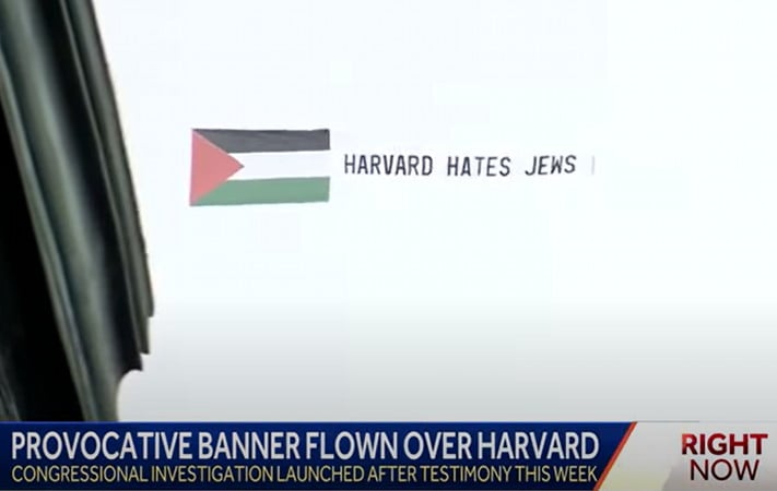 Airplane Flies ‘Harvard Hates Jews’ Banner Over Harvard University ...